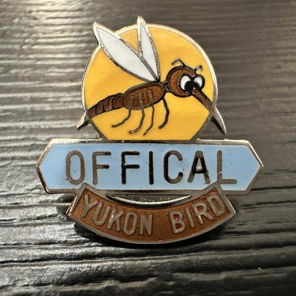 Other | Vintage Yukon Bird Mosquito Lapel Pin Humor Offical Souvenir ...